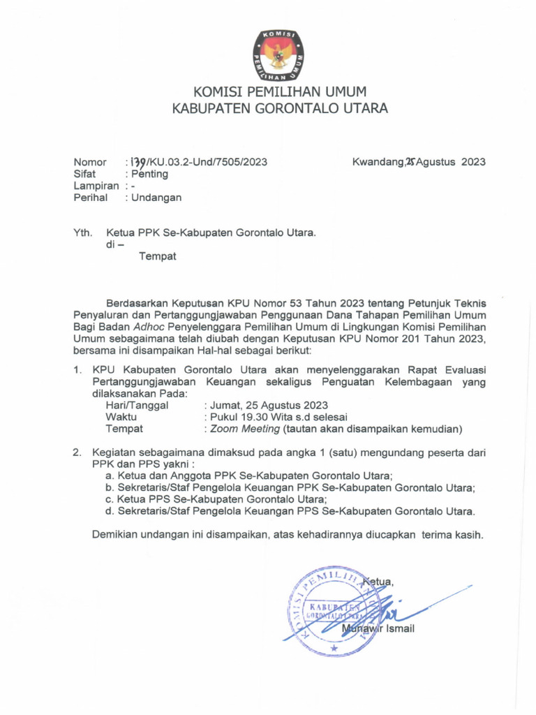 Undangan PPK dan PPS | PDF