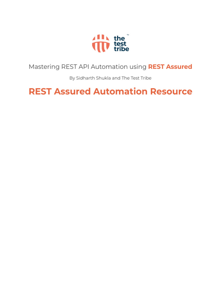 REST Assured Automation Resource 1 | PDF | Software Testing | Computer ...
