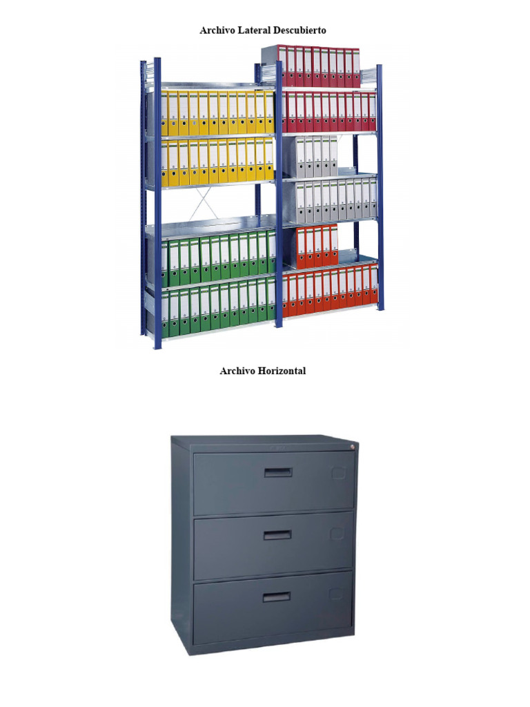 Imagen Archivo Lateral Descubierto, Archivo Horizontal, Archivo ...
