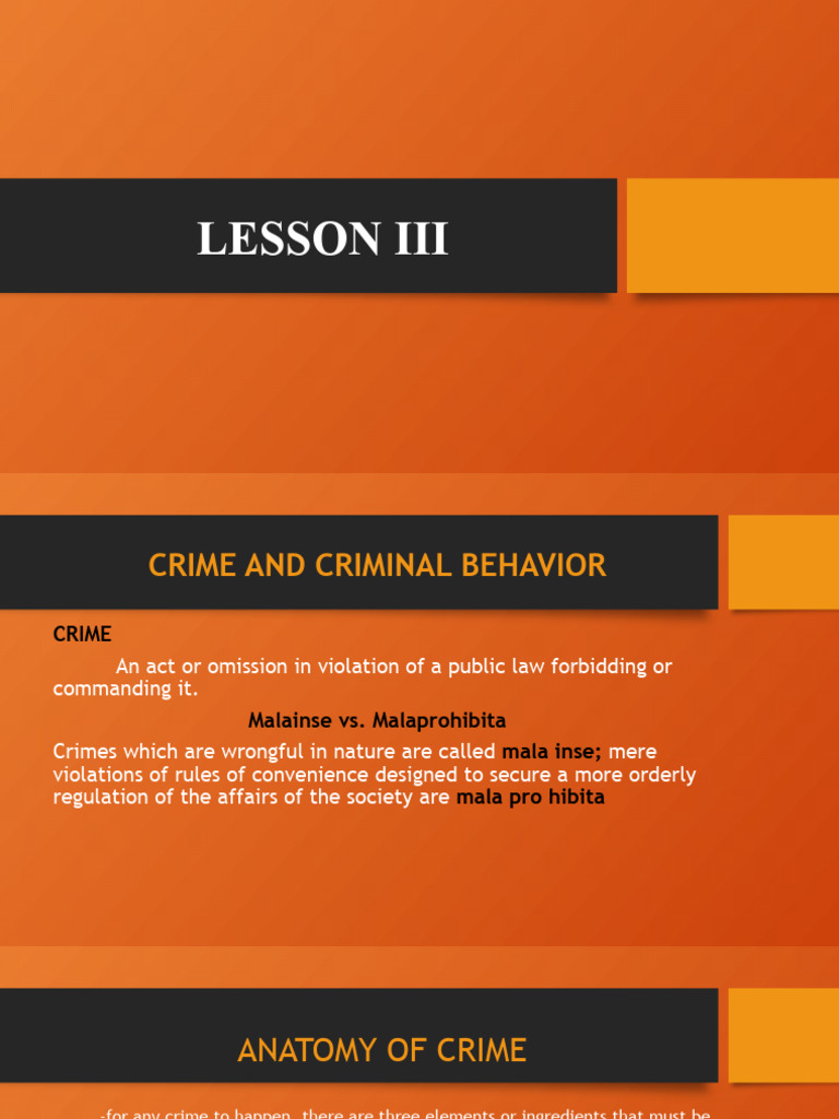 Crime & Criminal Behavior Guide | PDF | Crimes | Crime & Violence