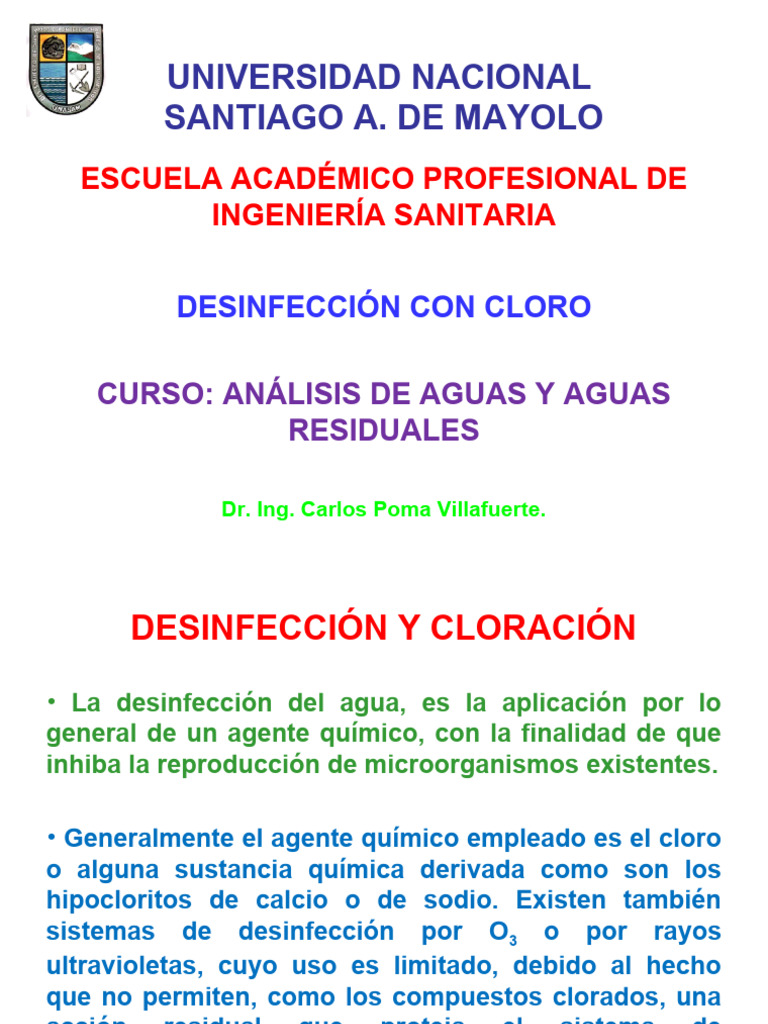 Cloro | PDF | Cloro | Agua