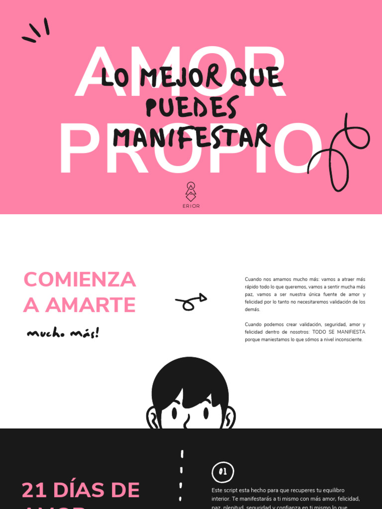 21 Días para el Amor Propio y Manifestación | PDF | Amor | Autoestima