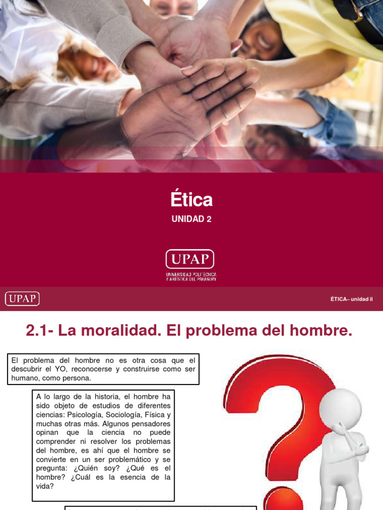Unidad Ii - Presentación - Ética-1 - 785520619 | PDF | Moralidad | Comportamiento