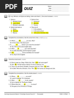 Interchange - 5th - Edition-intro-Workbook Answer Key | PDF | Bedroom ...