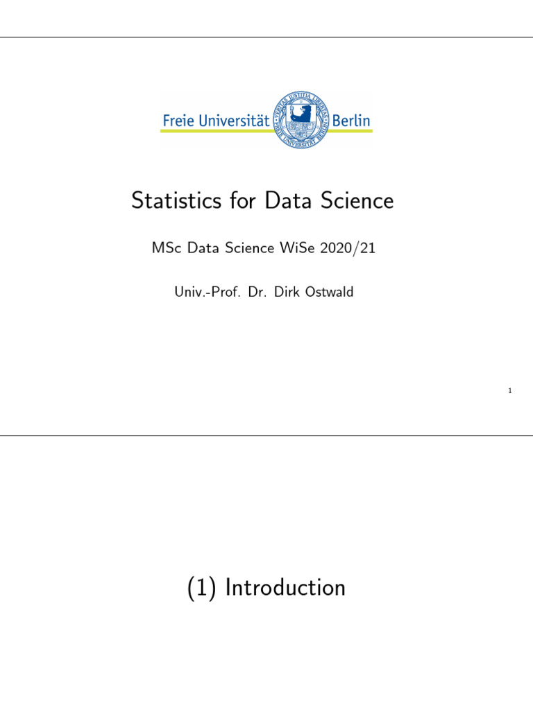 1 Introduction | Download Free PDF | Statistical Inference | Statistics