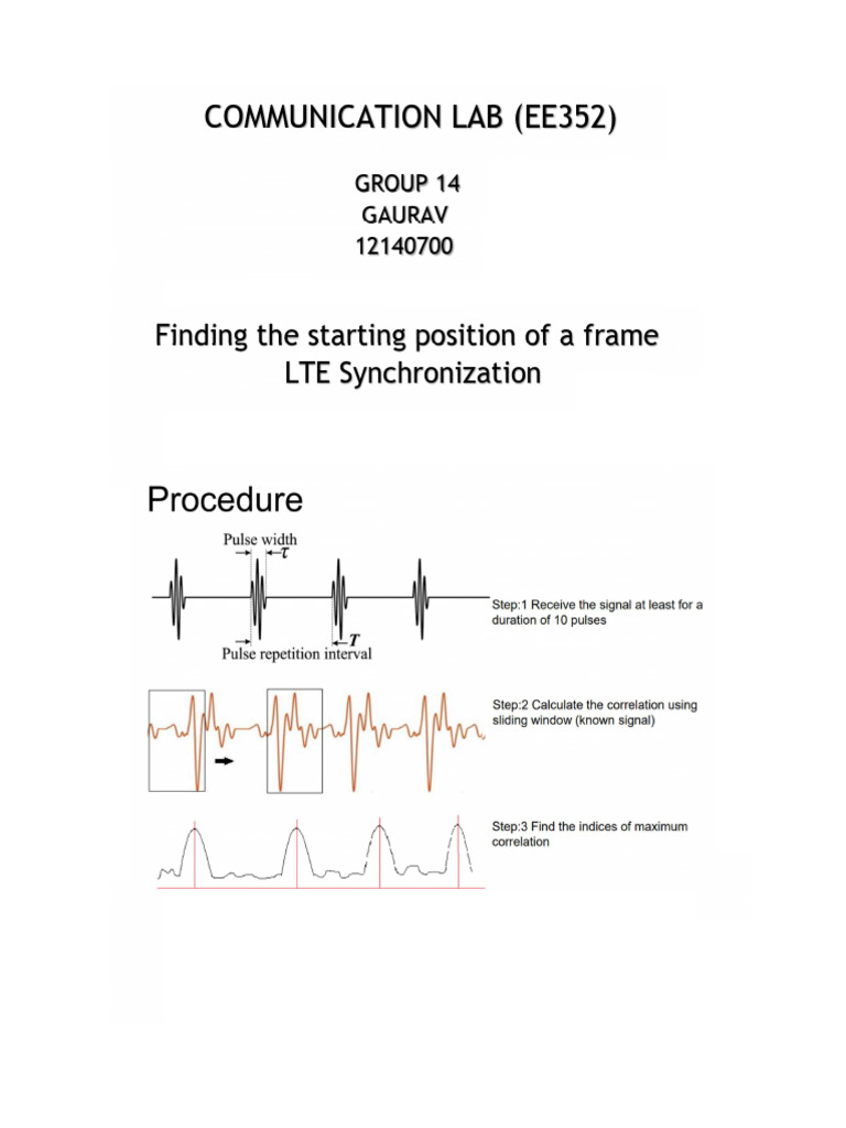 LTE Frame Sync with Zadoff-Chu | PDF