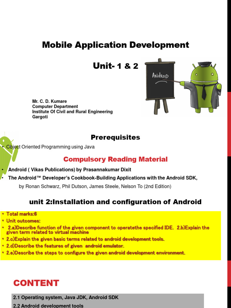 Mad-Unit-1-N - Finaln | PDF | Java (Programming Language) | Java Virtual Machine