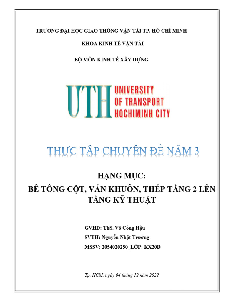 TTCD - Nguyễn Nhật Trường - KX20D | PDF