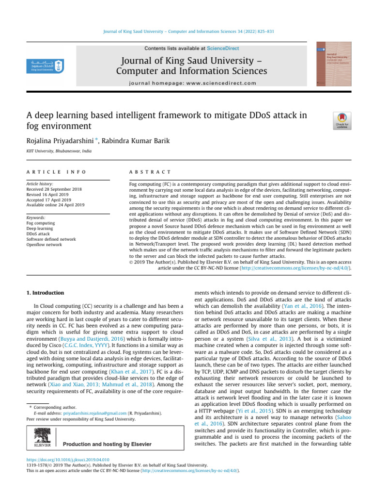 Priyadarshini and Barik - 2022 - A Deep Learning Based Intelligent Framework To Mit | PDF ...