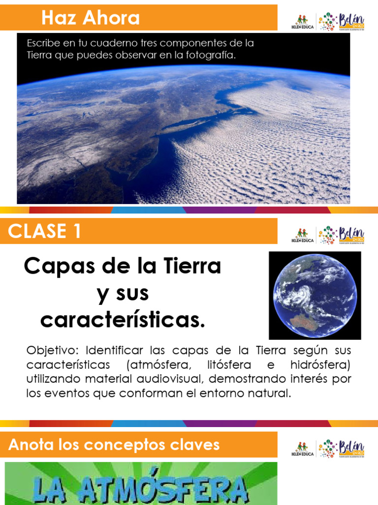 Clase Nº1 Capas de La Tierra (Modificado) | PDF | Tierra | Habitat
