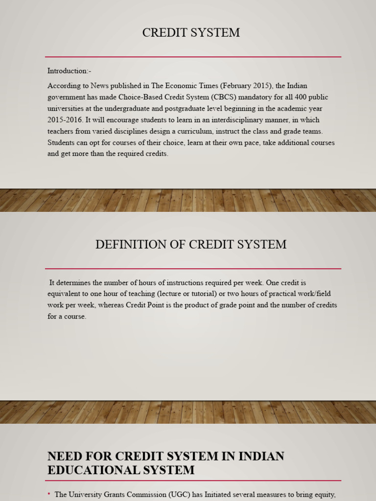 Credit System | PDF | Course Credit | Curriculum