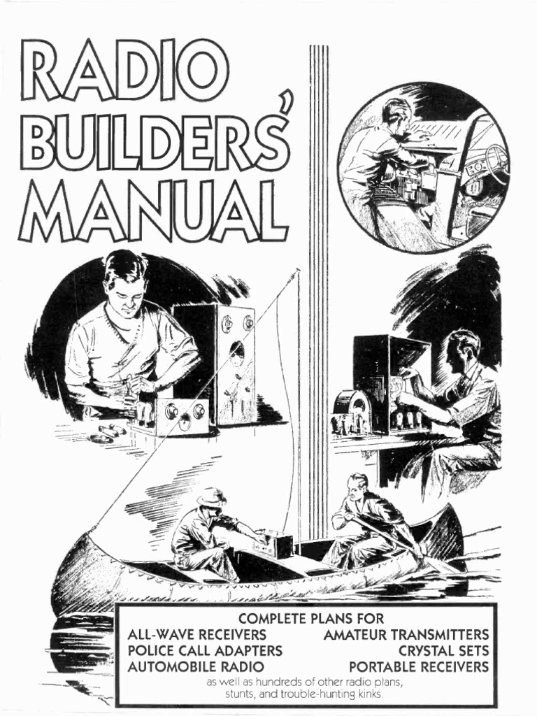 VALVE Radio-Builders'-Manual-1935 | PDF | Transmitter | Vacuum Tube