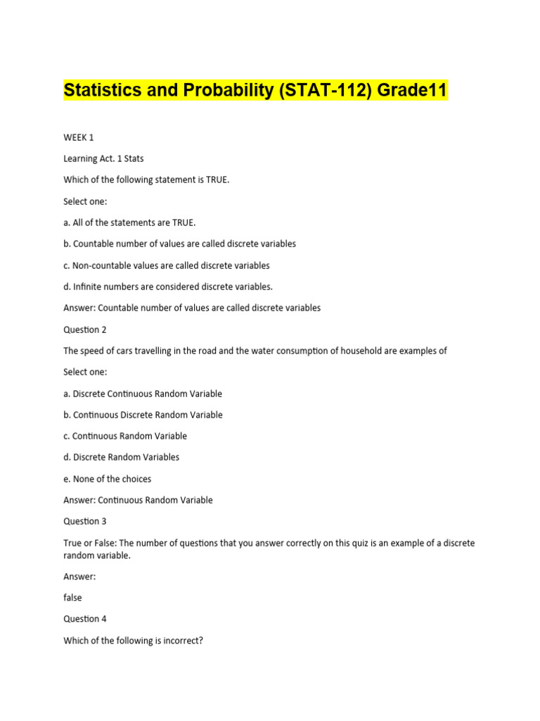 STAT | PDF | Probability Distribution | Confidence Interval