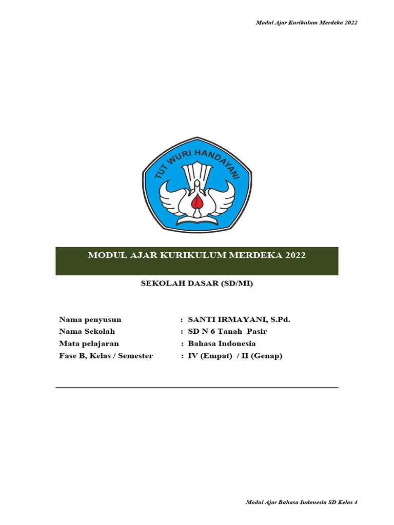 M A BI Kls 4 SMTR 2 | PDF