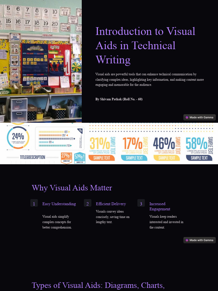 Visual Aids in Technical Writing Guide | PDF | Infographics | Graphics