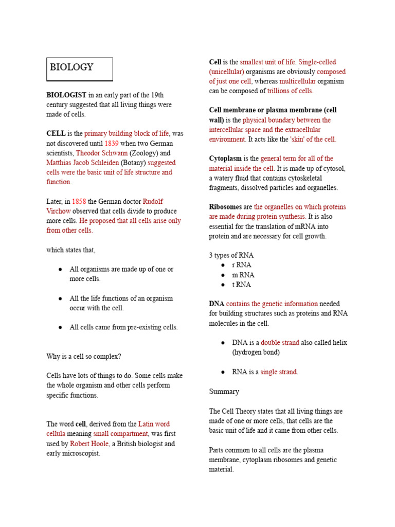 Biology & Chemistry (Reviewer) | PDF | Meiosis | Mitosis