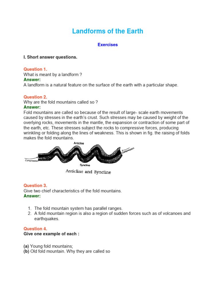 Understanding Earth's Landforms and Features | PDF | Plateau | Mountains