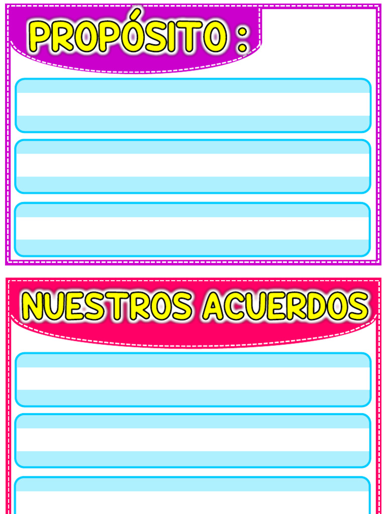 Carteles de Propósito, Criterios, Acuerdos y Producto-1 | PDF