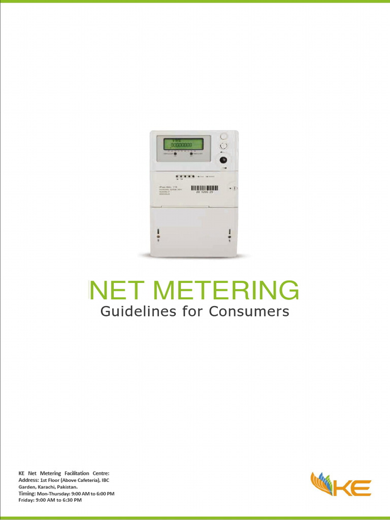 Net Metering Guidelines for KE Consumers | PDF