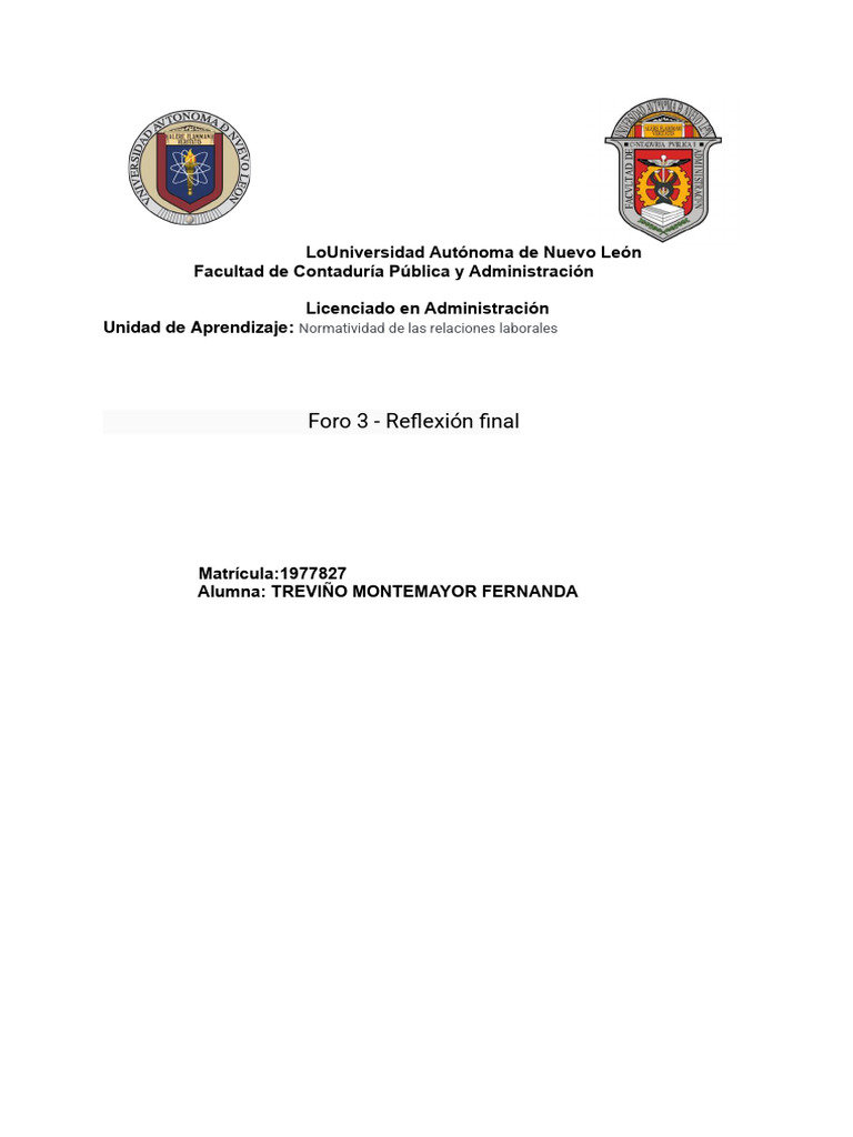 Act3.2 Foro FTM Normatividad | PDF | Bienestar | México