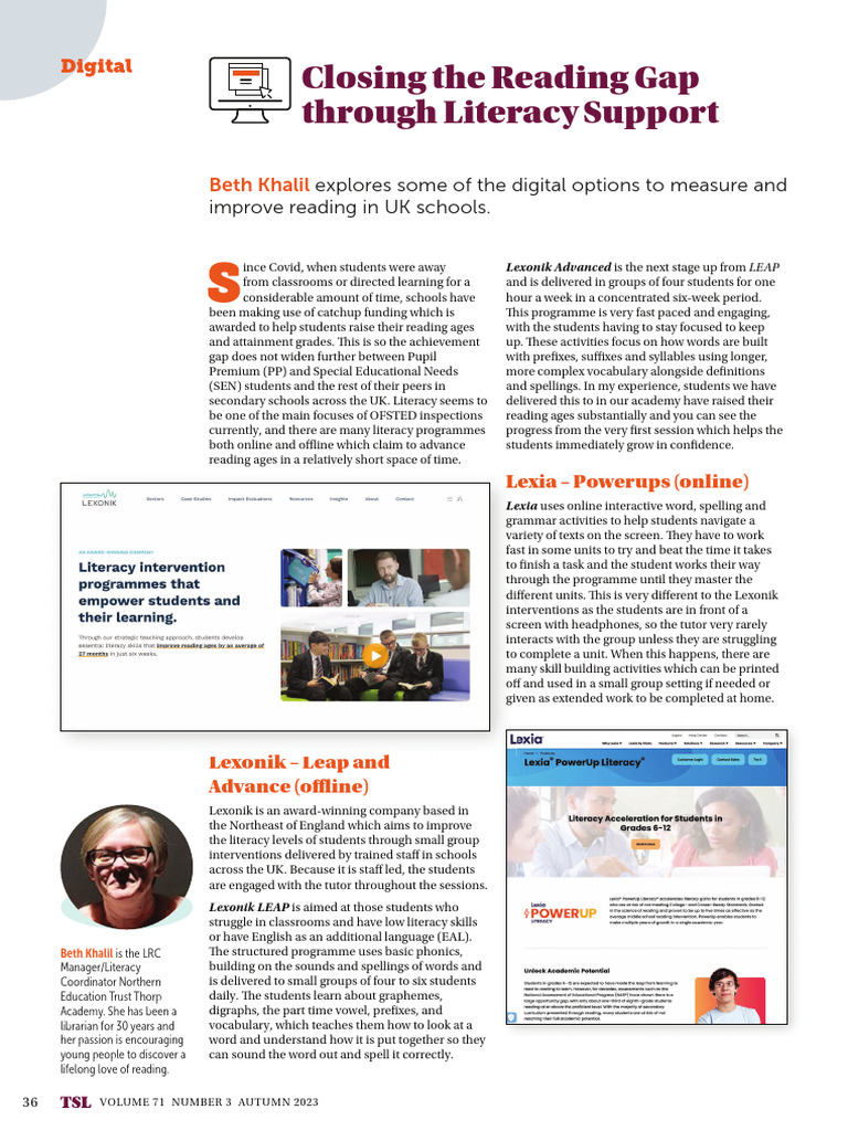 Closing The Reading Gap Throug | PDF | Literacy | Linguistics