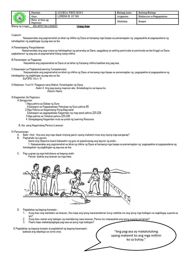 Esp Q4 Week 4 Day 1 4 | PDF