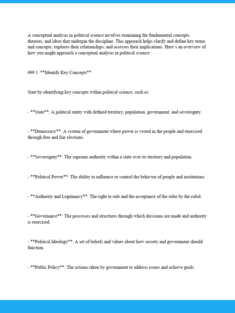 Conceptual Analysis in Political Science | PDF | Sovereignty | State ...