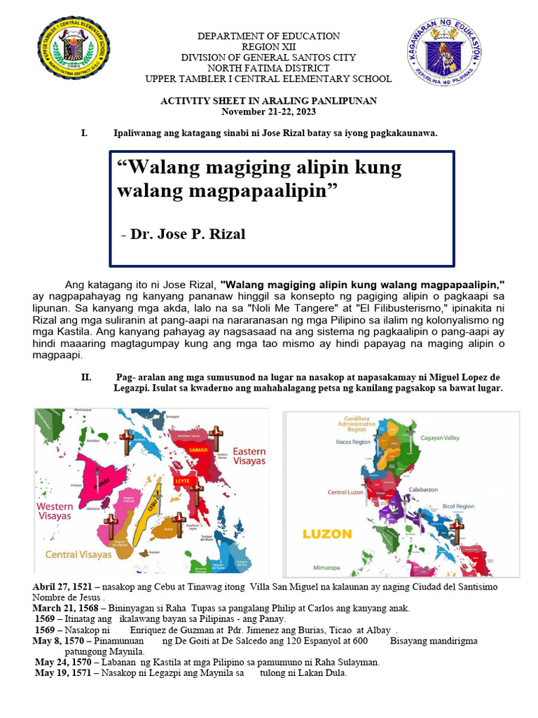 Ap 5 Activity Sheet2 2ND Quarter | PDF