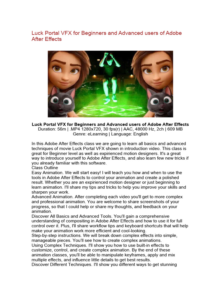 Luck Portal VFX For Beginners and Advanced Users of Adobe After | PDF ... Luck Portal VFX For Beginners and Advanced Users of Adobe After | PDF ...