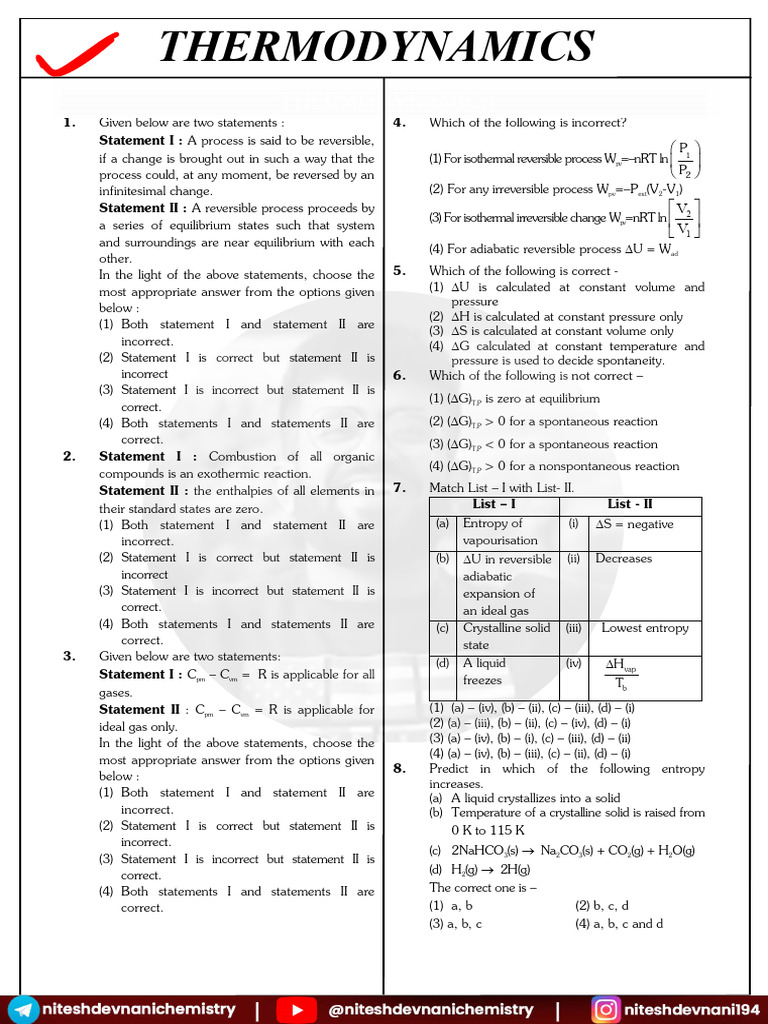 Thermodynamics | PDF | Continuum Mechanics | Applied And ...