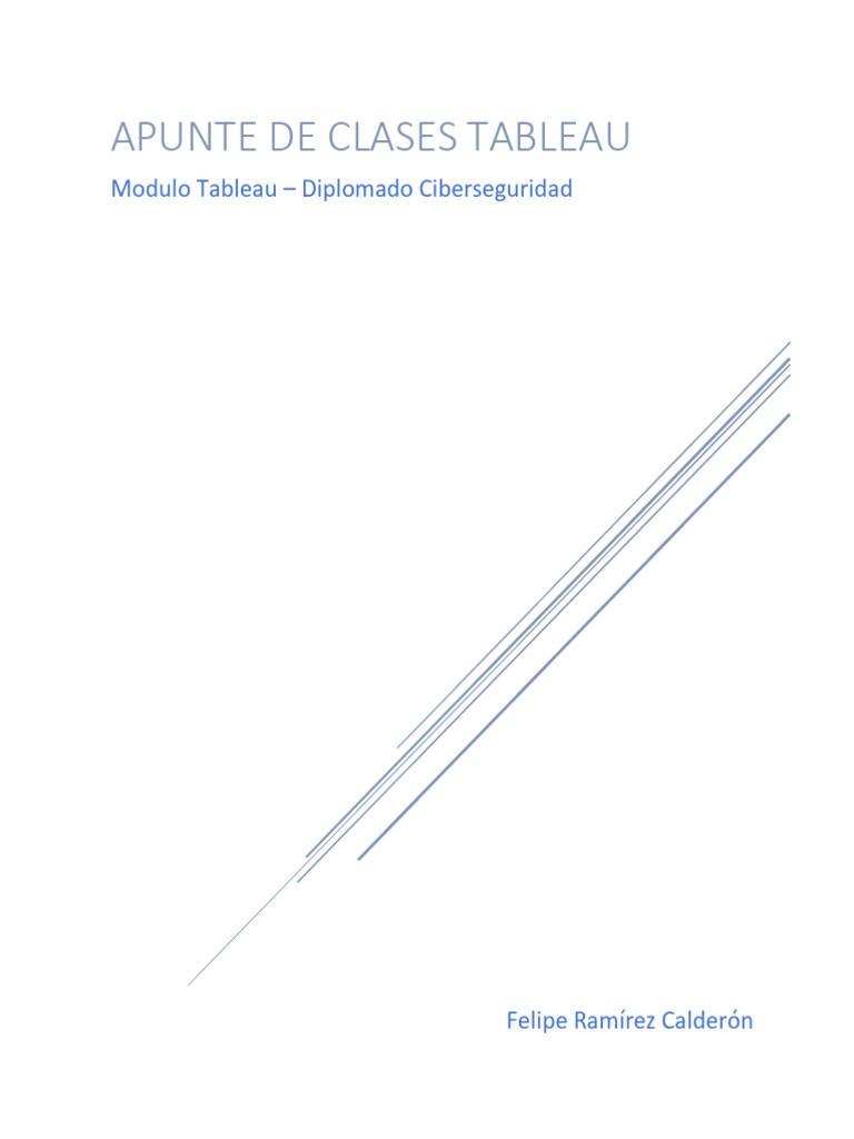 Apunte de Clases Tableau | PDF | Mi sql | Gestión de datos