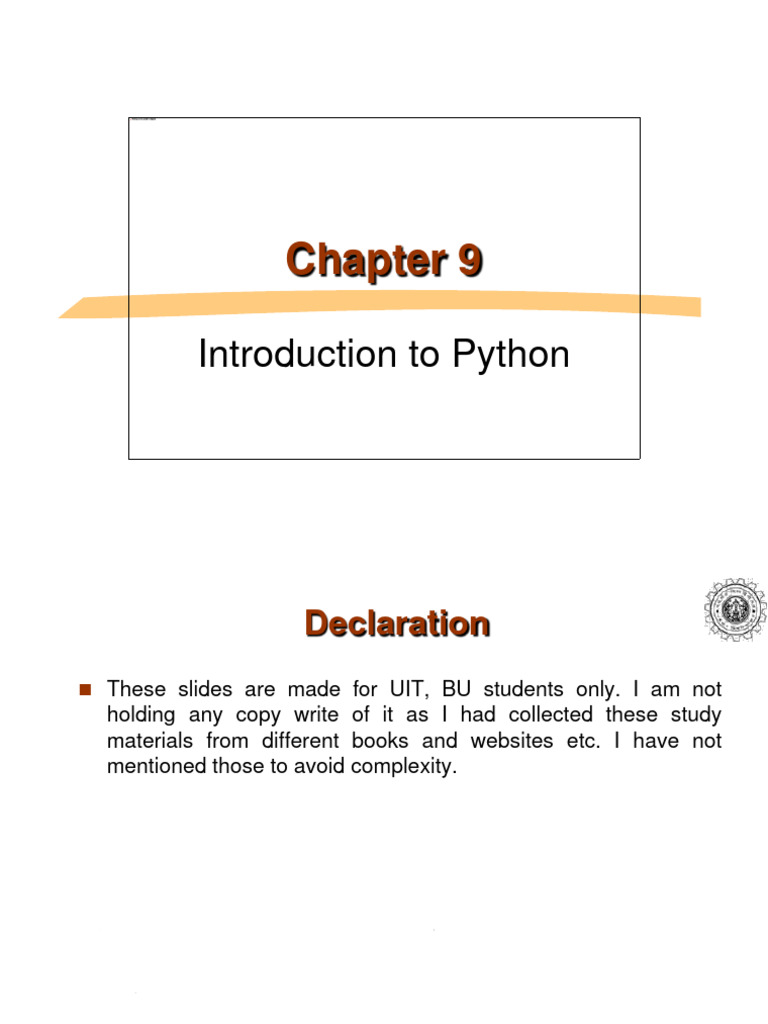 Chapter 9 - 1 | PDF | Python (Programming Language) | Data Type