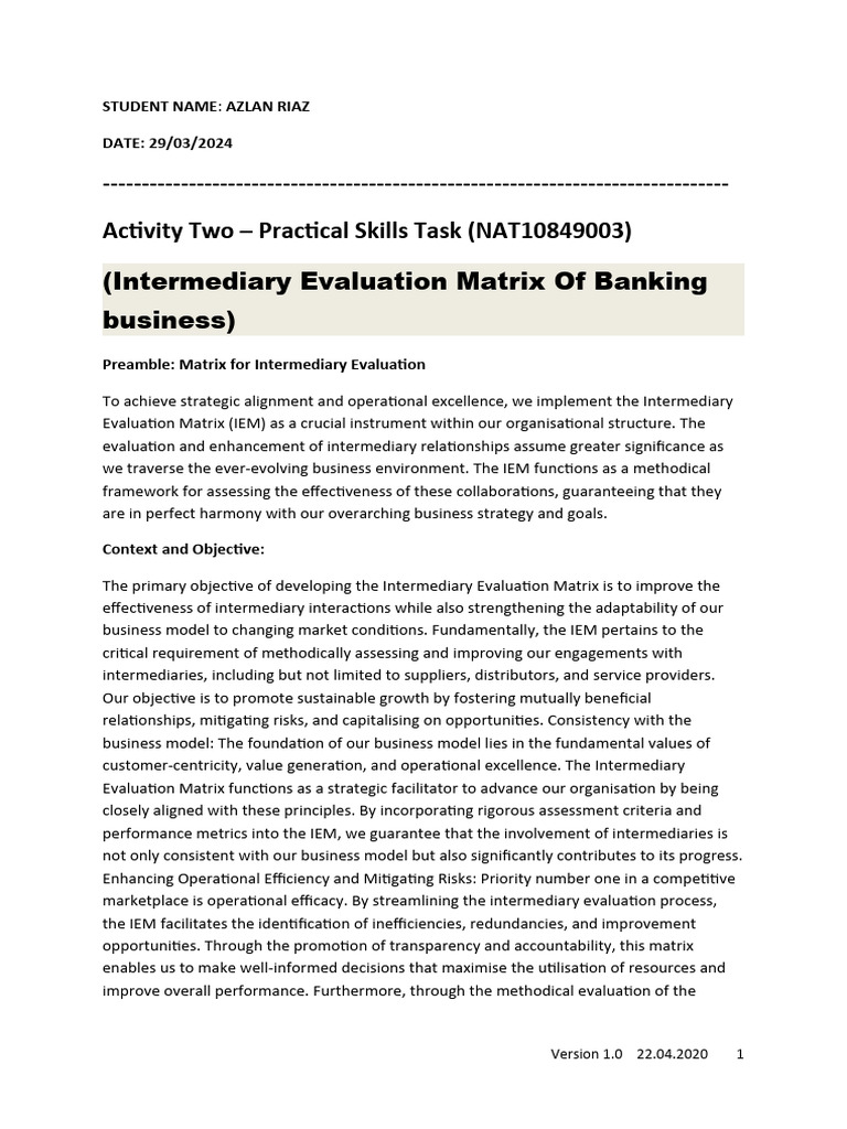 Activity (2) Practical Skills | PDF | Economies | Business