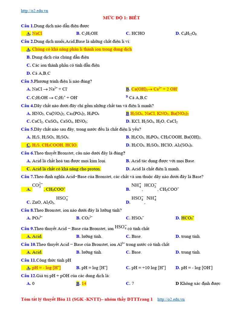 Bai 2 Can Bang Dung Dich Trong Nuoc Pham Minh Hieu - OK | PDF