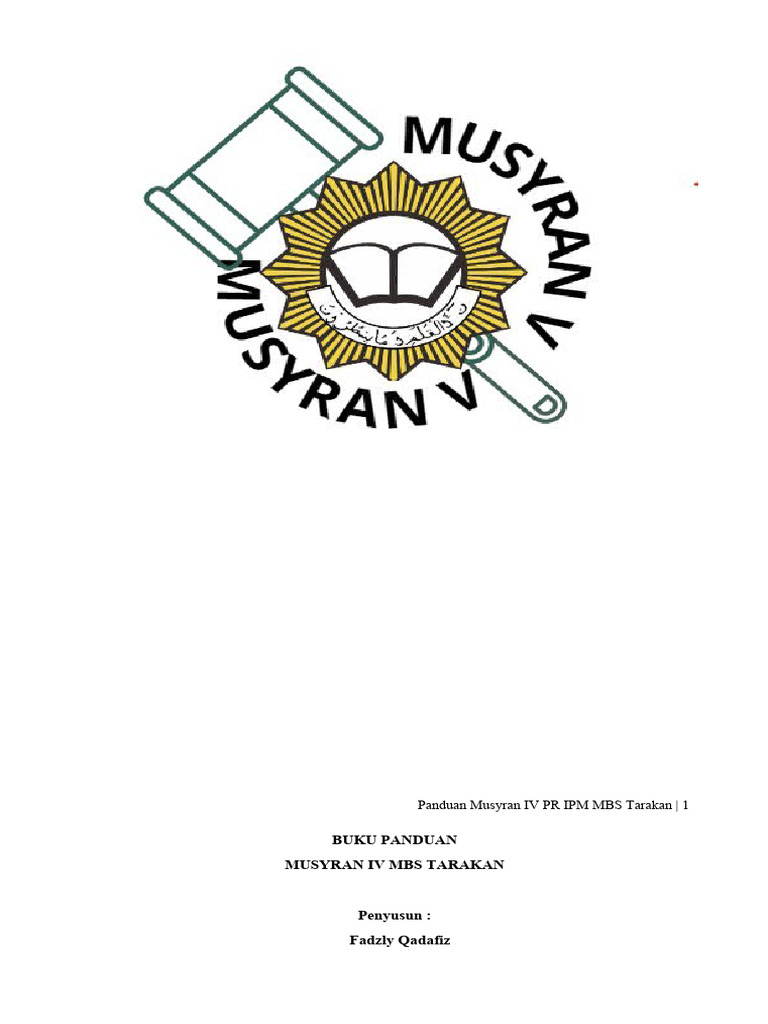 Panduan Musyran IV IPM MBS Tarakan | PDF | Bisnis