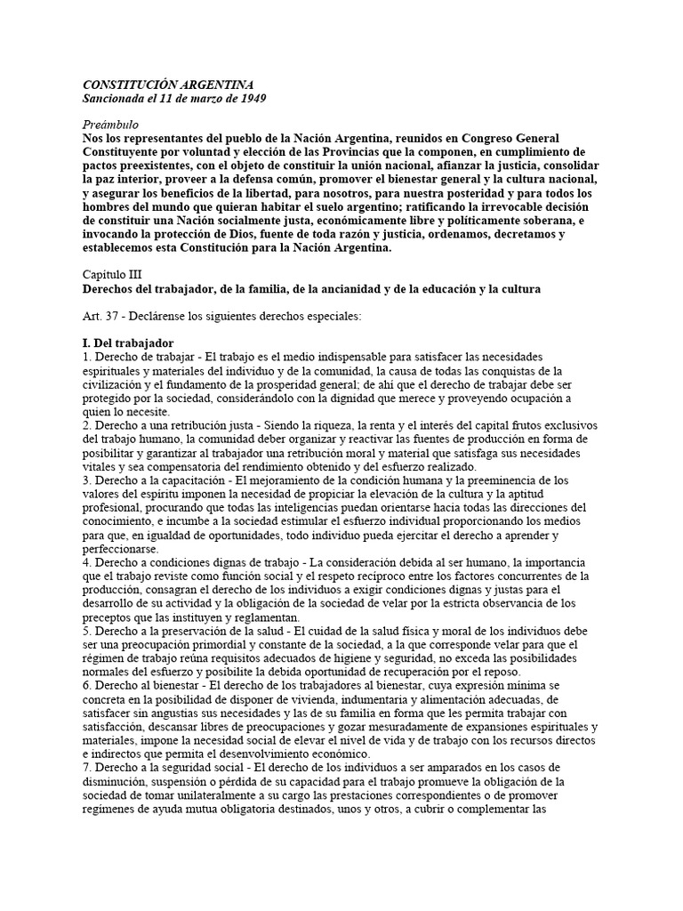 Constitución 1949 Pdf Estado Política Dominio Eminente