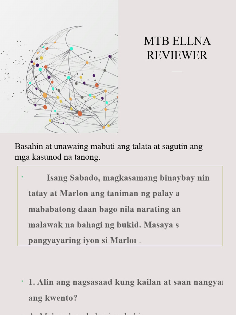 MTB Ellna Reviewer | PDF