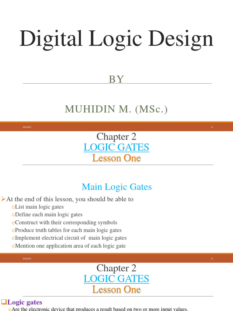 DLD Ch-2 | PDF | Logic Gate | Electrical Circuits
