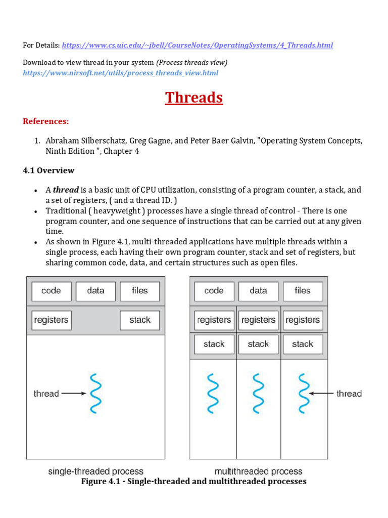 Threads | PDF | Thread (Computing) | Multi Core Processor