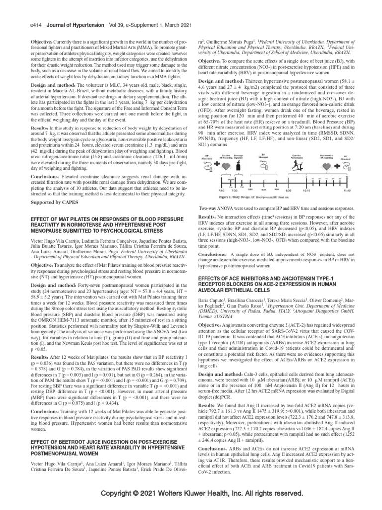 Effects of Ace Inhibitors and Angiotensin Type 1.1266 | Download Free ...
