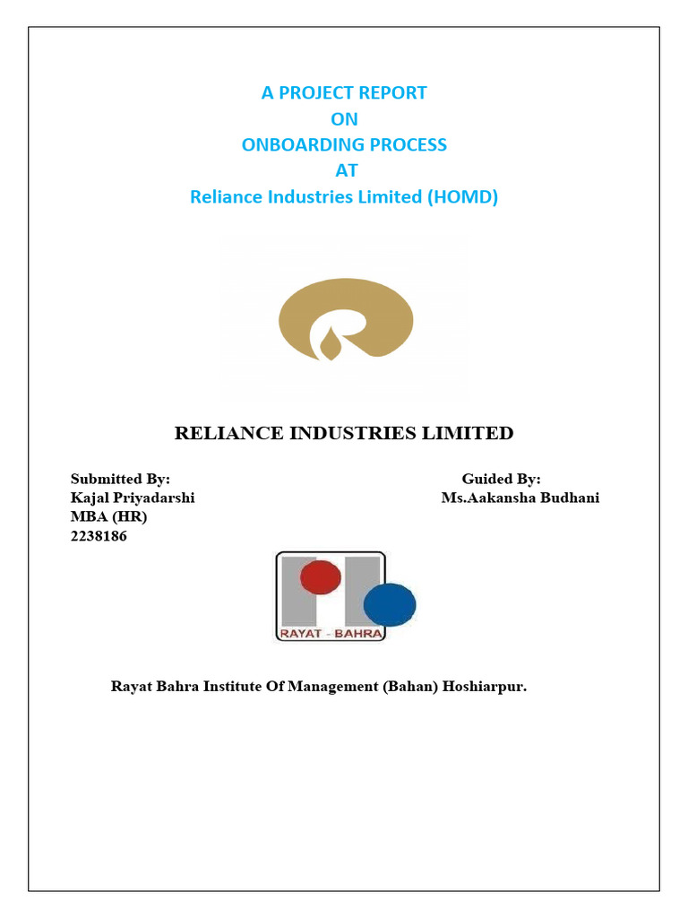Final Project Ril Onboardding Process | PDF | Sampling (Statistics ...