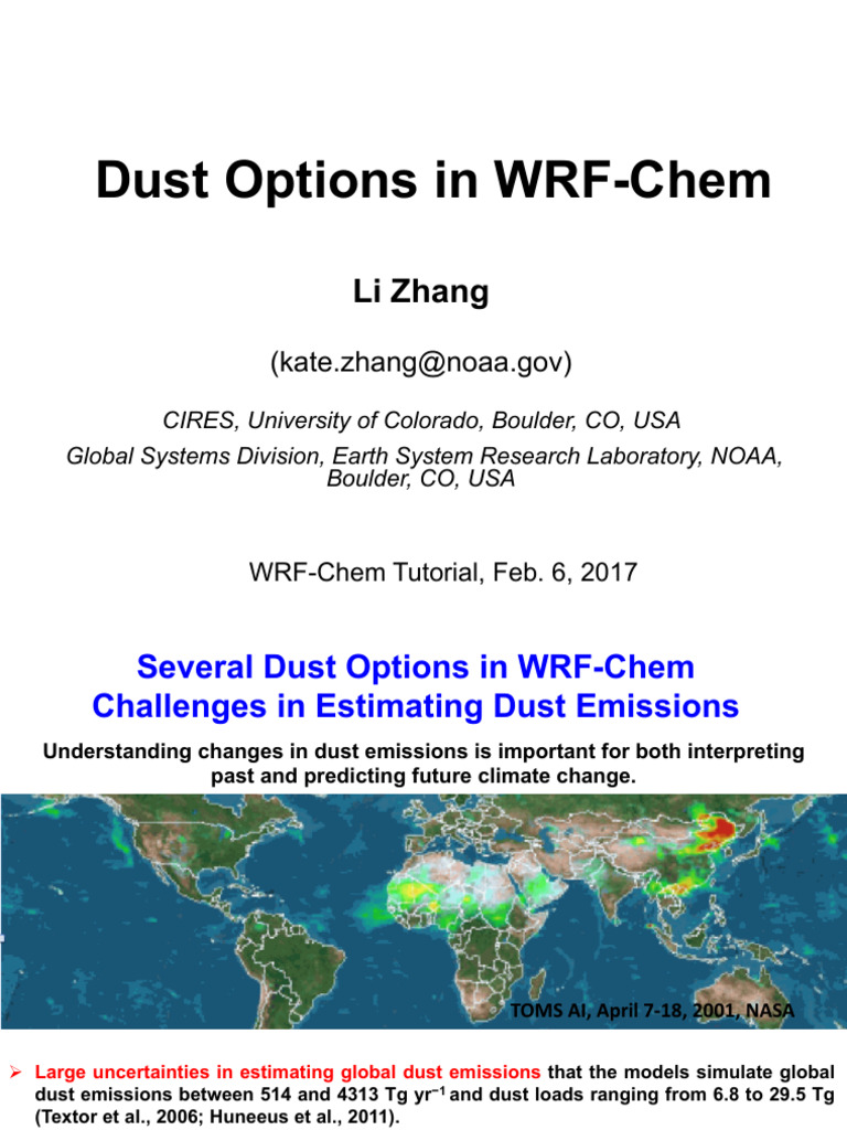 WRF CHEM Dust | PDF | Dust | Wound