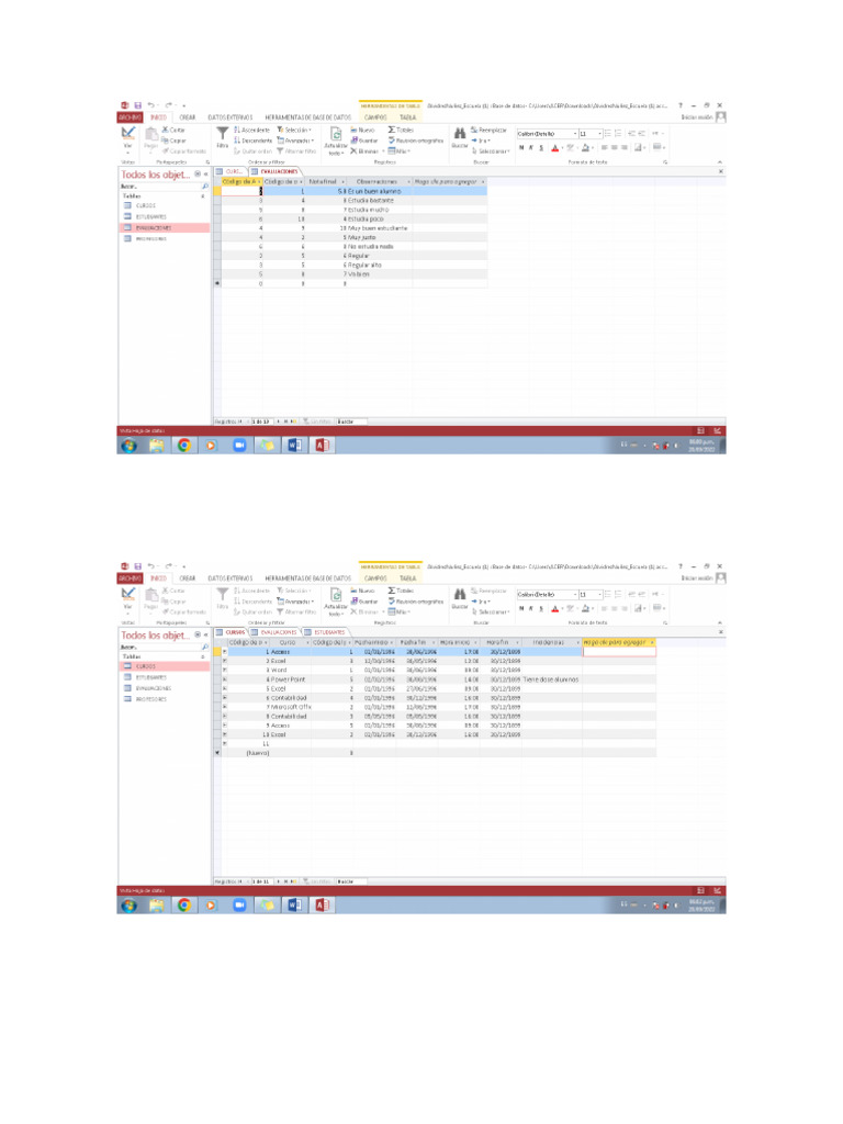 Crear Bases de Datos en Access Escuela | PDF Crear Bases de Datos en Access Escuela | PDF