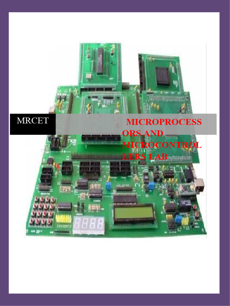 MPMC Lab Manual | PDF | Assembly Language | Engineering MPMC Lab Manual | PDF | Assembly Language | Engineering
