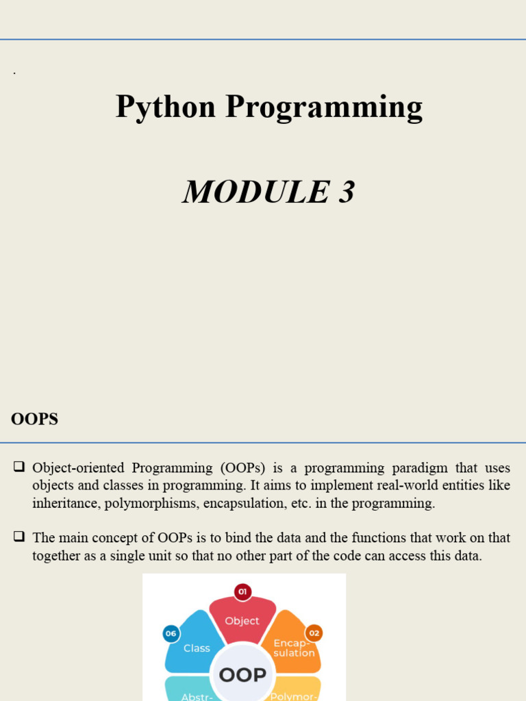 Python Chapter3 Pdf Inheritance Object Oriented Programming Object Oriented Programming 8242
