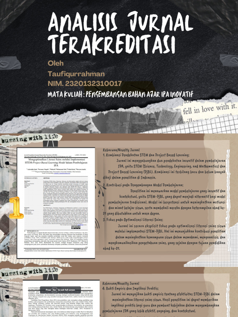 Inovasi Pembelajaran IPA: STEM-PjBL | PDF | Karier & Perkembangan | Sains & Matematika
