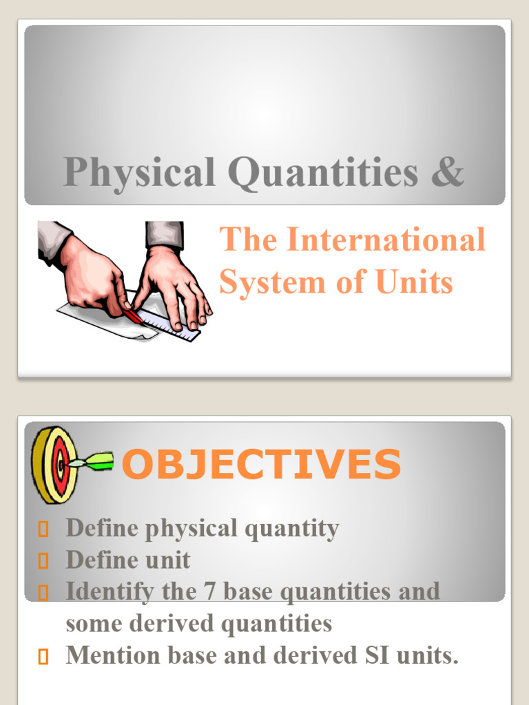 Physical Quantities and SI Units Student Cassy Klas 7 | PDF ...