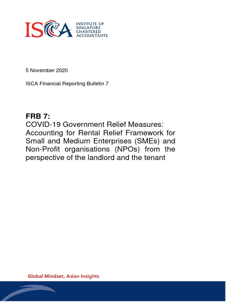 FRB 7 Sme Rental Relief Framework Final | PDF | Renting | Landlord