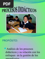 Procesos Pedagógicos y Didácticos de Una Sesión de Aprendizaje | PDF | Evaluación | Conocimiento