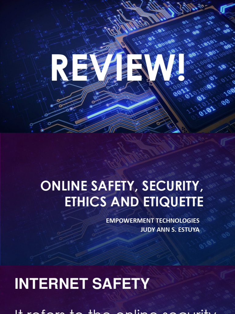 Module2- Online Safety and Netiquette | PDF | Telecommunications ...